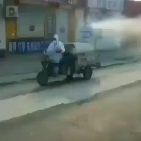 Spraying disinfectant - iFunny