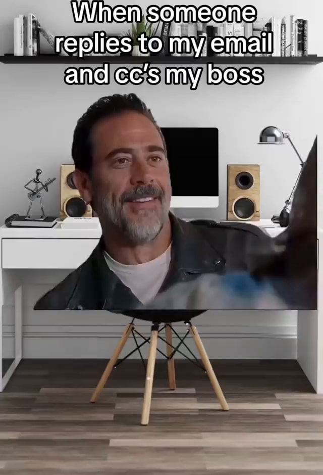 When someone replies to my email ; and cc's my boss - iFunny