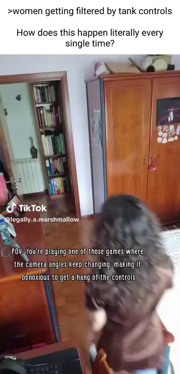 >women getting filtered by tank controls How does this happen literally ...