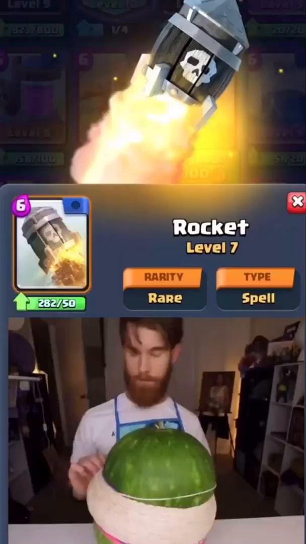 Rocket Level 7 RaRe Spell - iFunny