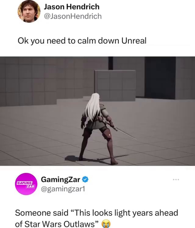 Jason Ok you need to calm down Unreal Someone said "This looks light years ahead of Star Wars ...