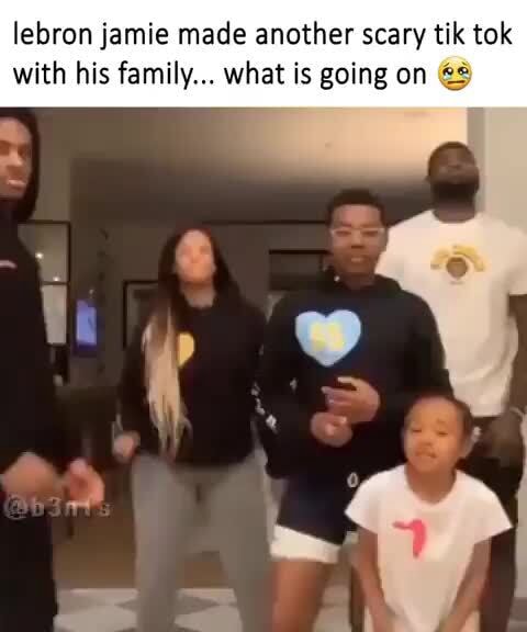 Lebron jamie made another scary tik tok with his family... what is ...