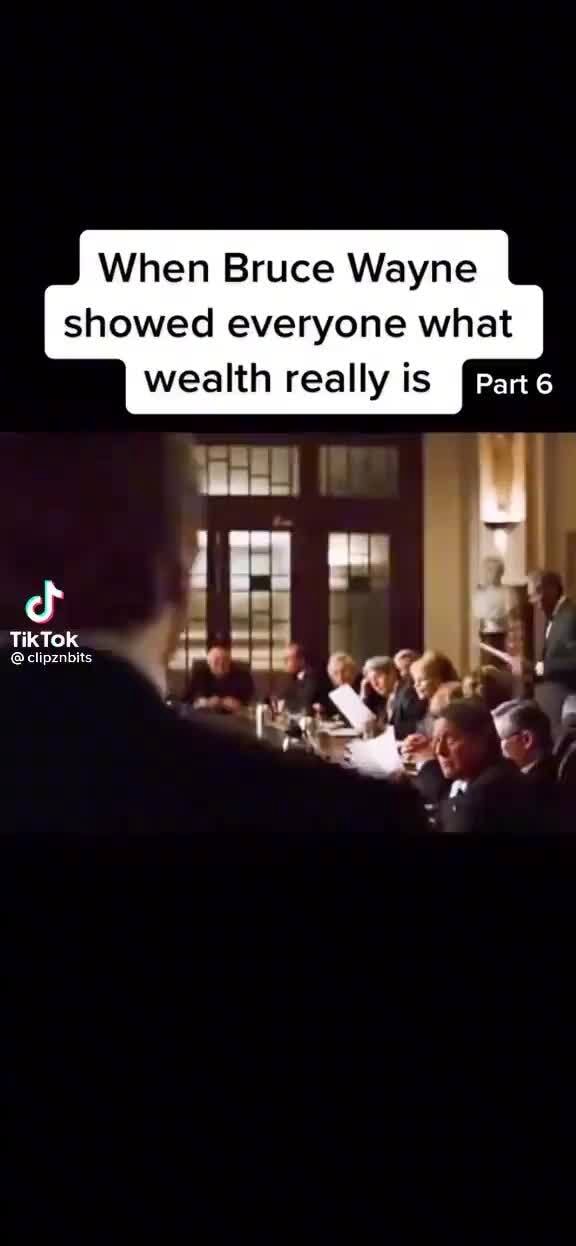 When Bruce Wayne showed everyone what Wealth really is Part TikTok ...