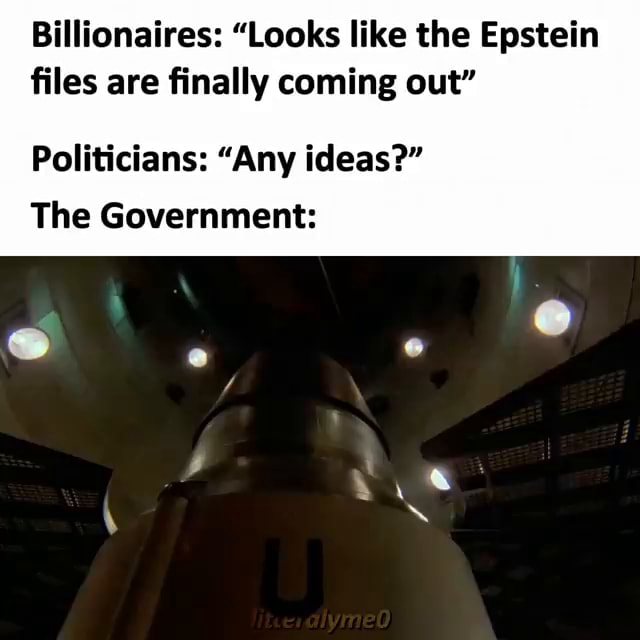 Billionaires: "Looks like the Epstein files are finally coming out ...