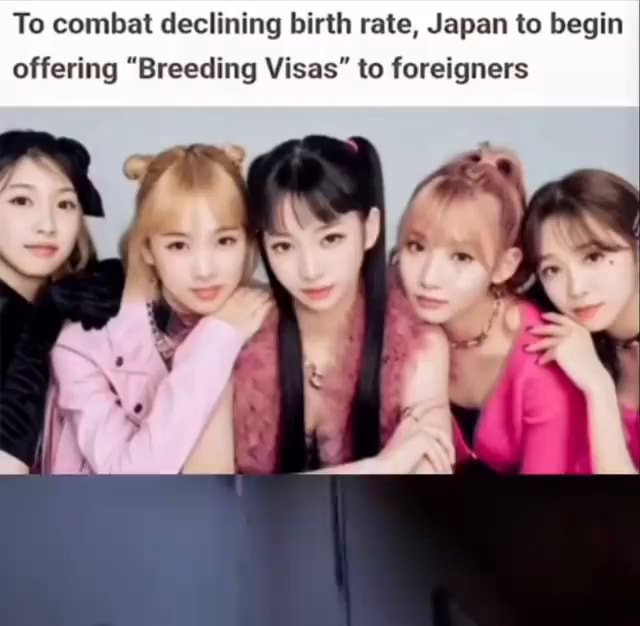 To combat declining birth rate, Japan to begin offering "Breeding Visas ...