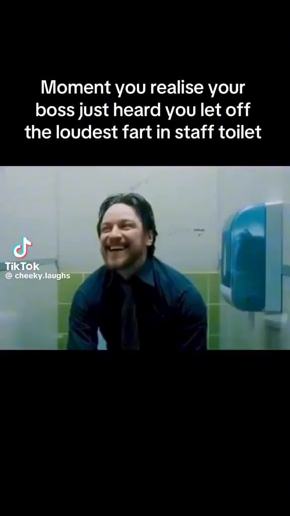 Moment you realise your boss just heard you let off the loudest fart in ...