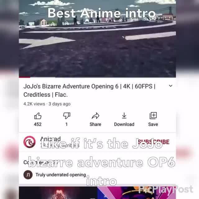 'Best Anime intro JoJo's Bizarre Adventure Opening 6 I I 60FPS I ...