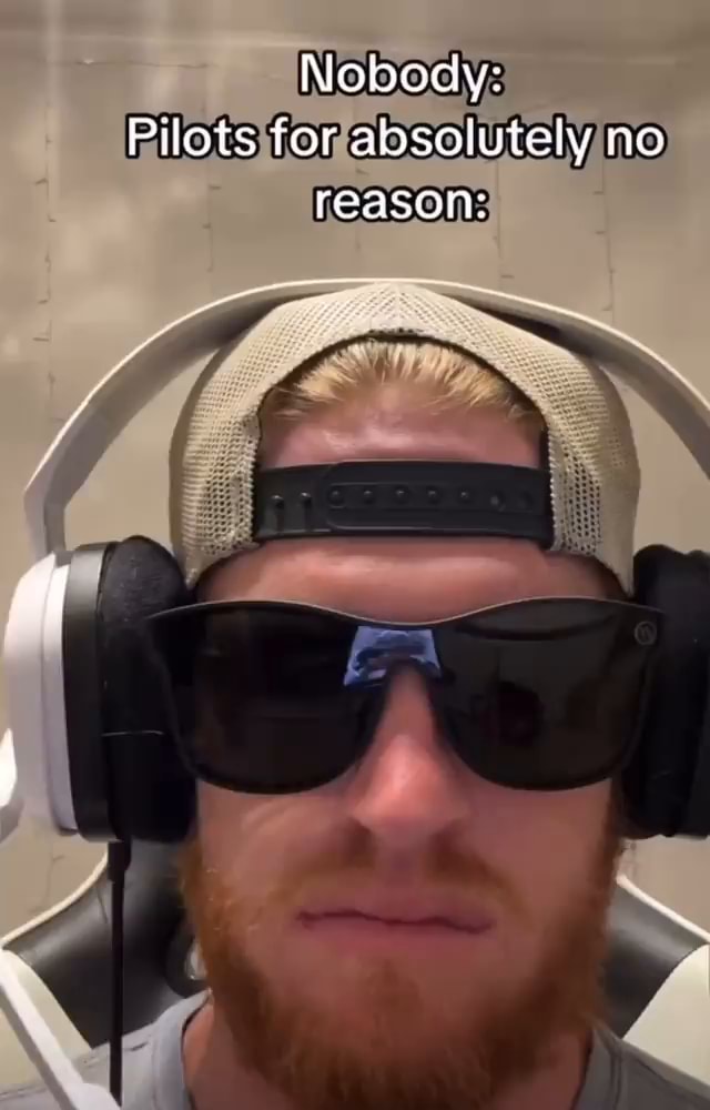 Nobody: Pilots for absolutely no reason: - iFunny