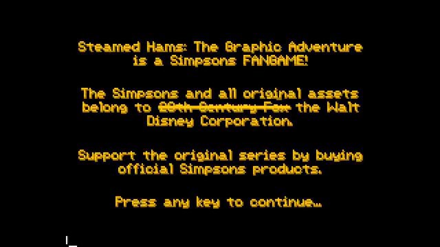 Steamed Hams: The Graphic Adventure is a Simpsons FANGAME! The Simpsons ...