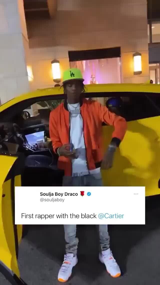 Soul ja Boy Draco @ First rapper with the black @Cartier - iFunny