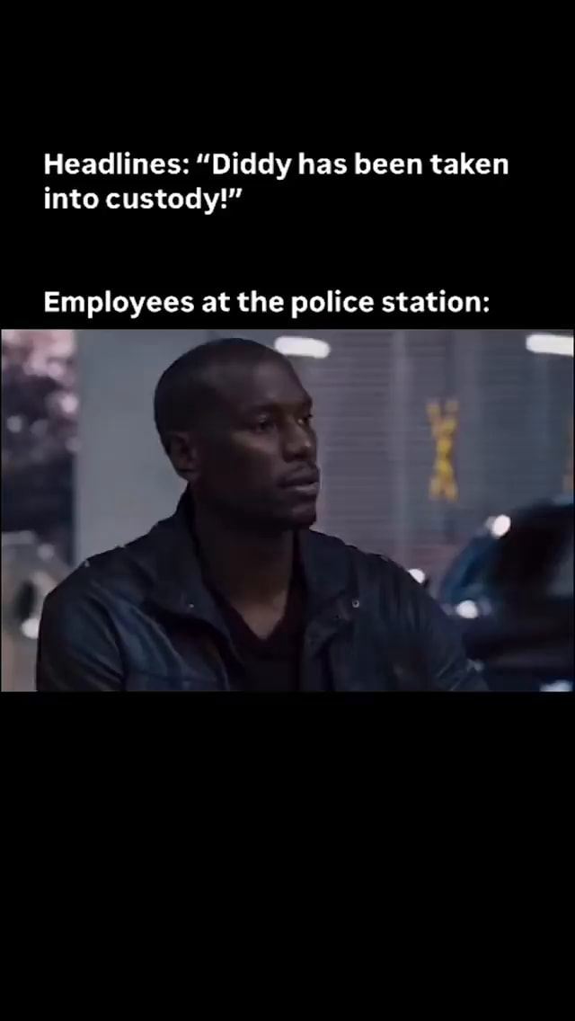 Headlines: "Diddy has been taken into custody!" Employees at the police ...