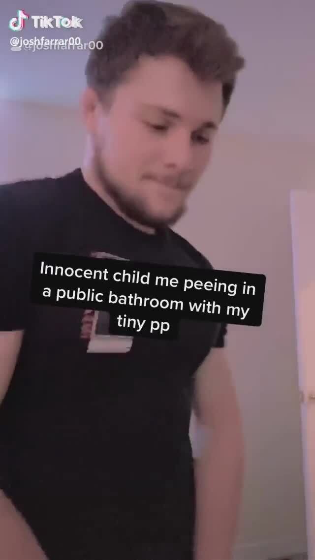 Innocent child me Peeing in public bathroom with my tiny pp - iFunny