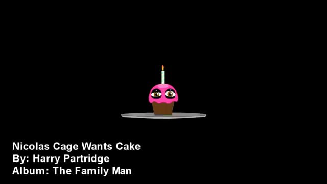 Nicolas Cage Wants Cake By: Harry Partridge Album: The Family Man - iFunny