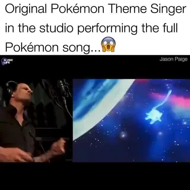 Original Pokemon Theme Singer in the studio performing the full Pokmon ...