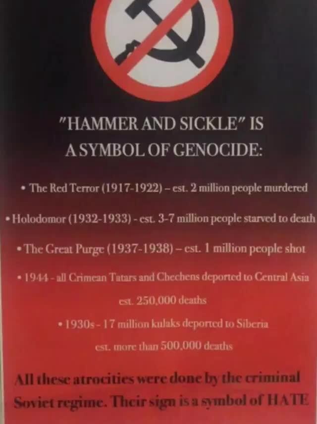 "HAMMER AND SICKLE" IS ASYMBOL OF GENOCIDE: * The Red Terror (1917-1922 ...