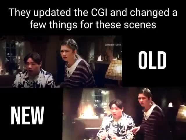 They updated the CGI and changed a few things for these scenes OLD NEW ...