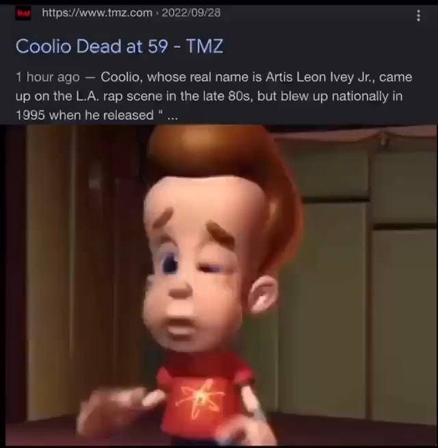 Coolio Dead at 59 - TMZ 1 hour ago - Colo, whose real name is Artis ...