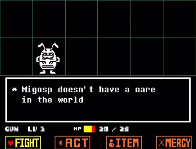 Migosp doesn't have a care in the world LUG au FIGHT} I" I