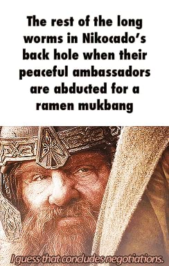 The rest of the long worms in Nikocado's back hole when their peaceful ...