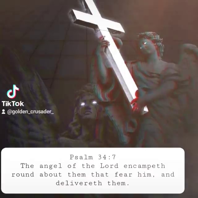 TikTok @golden_crusader_ Psalm The angel of the Lord encampeth round ...