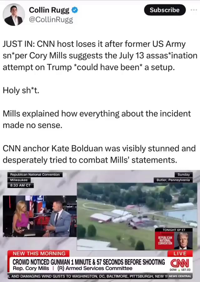 Collin Rugg @ JUST IN: CNN host loses it after former US Army sn*per ...