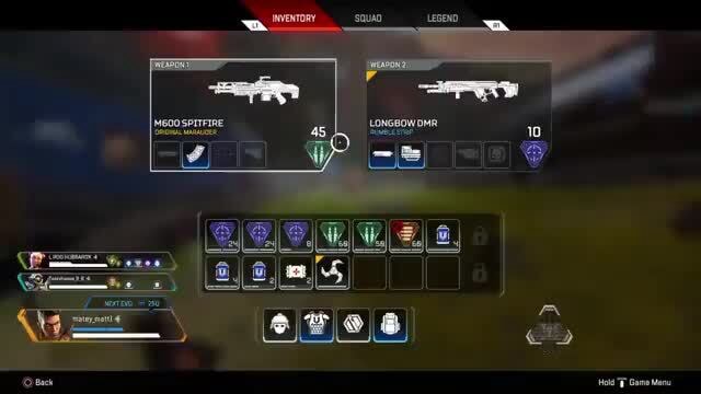 M600 SPITFIRE ORIGINAL MARAUDER INVENTORY SQuAD LEGEND _WEAPON LONGBOW ...