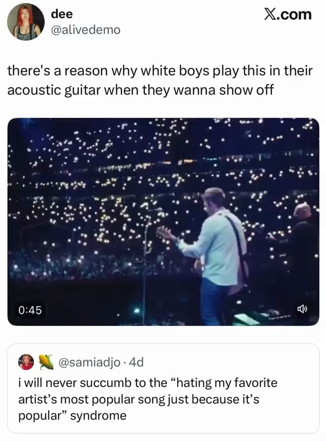 Dee X.com there's a reason why white boys play this in their acoustic ...