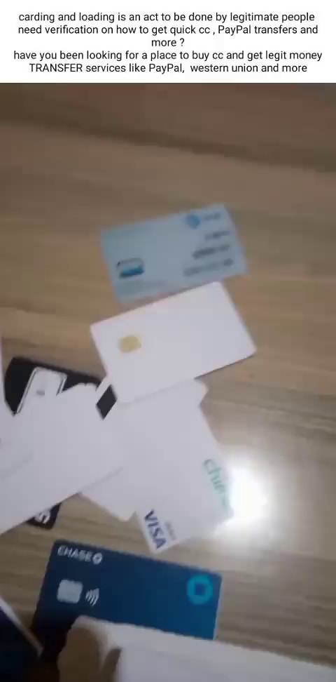 Carding and loading is an act to be done by legitimate people need ...