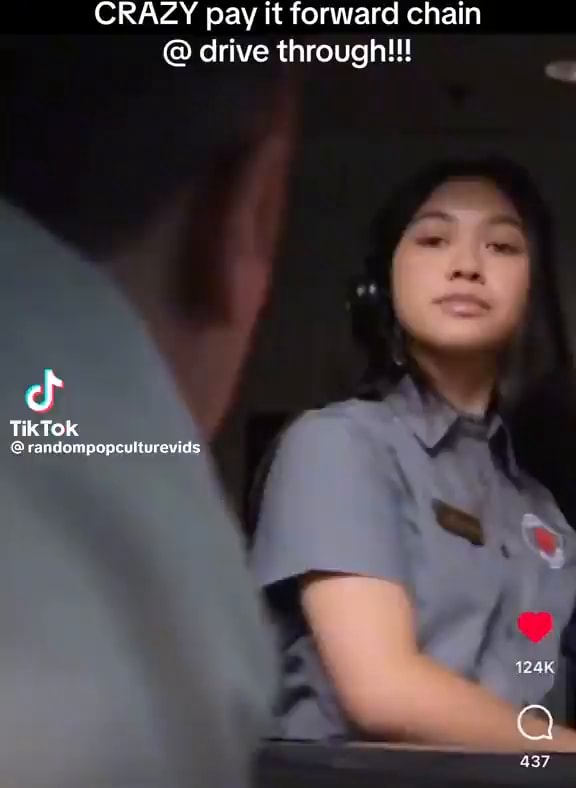 CRAZY pay it forward chain @ drive through!!! Tik Tok - iFunny