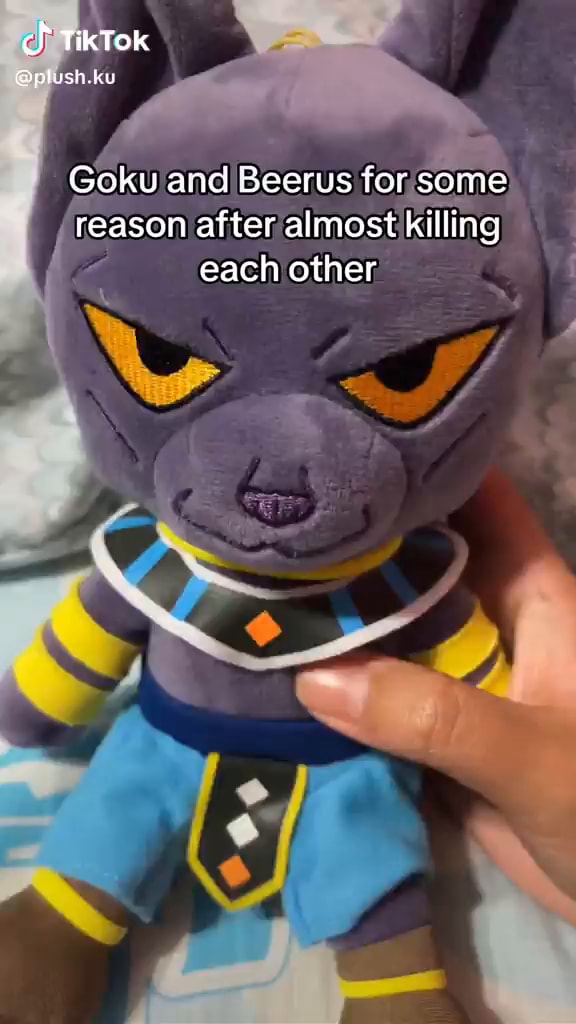 Ok @plush.ku Goku and Beerus for some reason after almost killing each ...