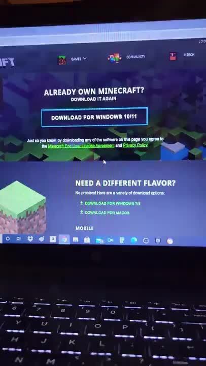 ALREADY OWN MINECRAFT? 'DOWNLOAD IT AGAIN DOWNLOAD FOR WINDOWS sry on ...