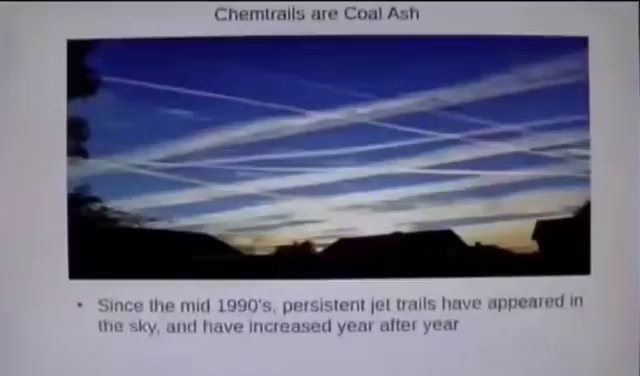 Chemwrails are Coal Ash the mid 1990's, persistent jet tails have ...