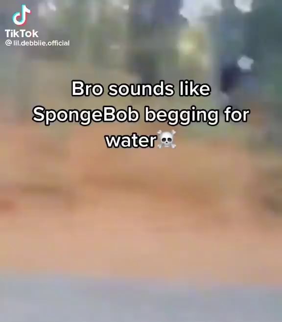 TikTok .de Bro sounds like SpongeBob begging for water * - iFunny