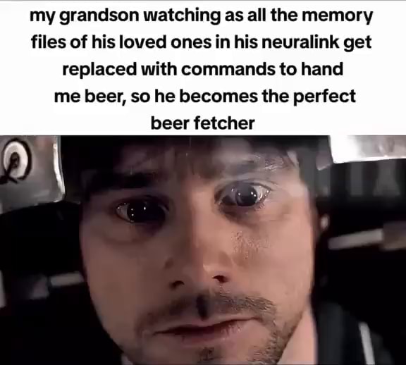 My grandson watching as all the memory files of his loved ones in his ...