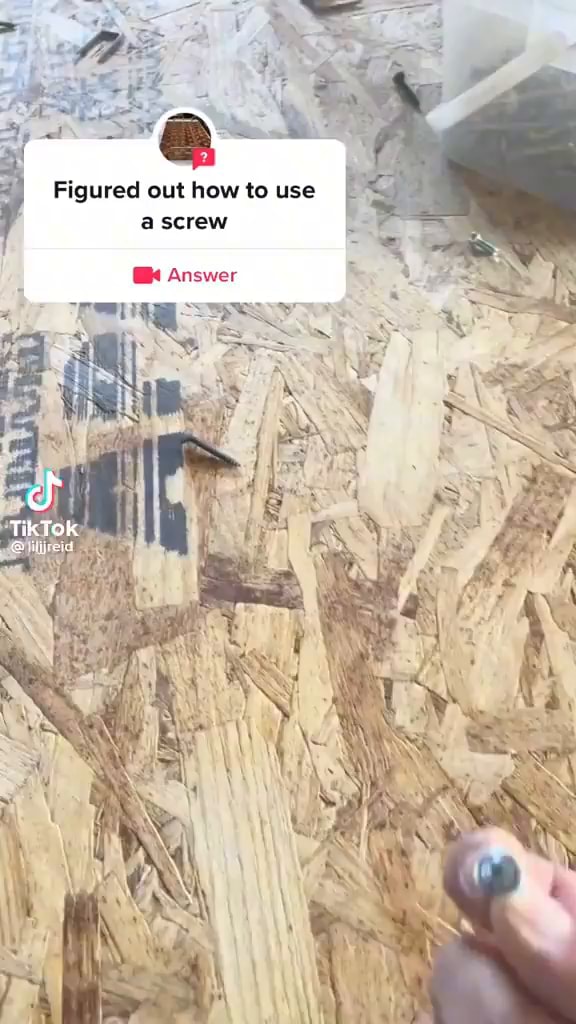Figured out how to use a screw Answer TikTOk - iFunny