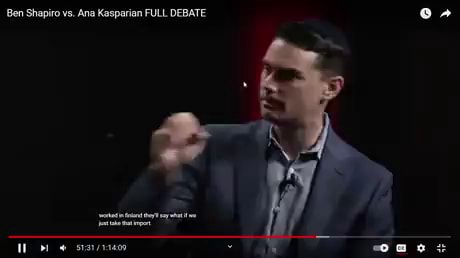 Ben Shapiro Vs Ana Kasparian Full Debate Or Ifunny