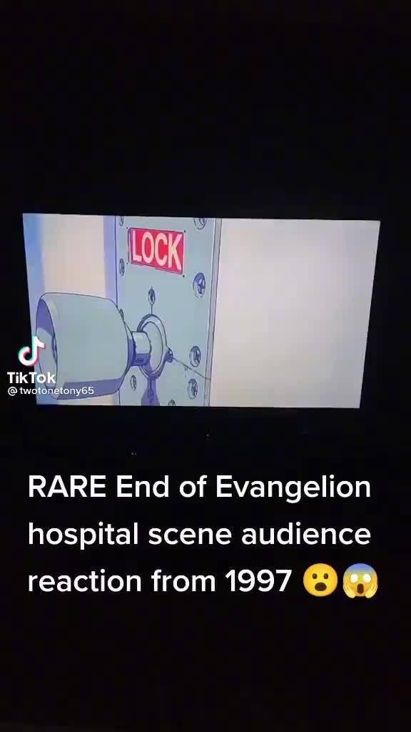 RARE End of Evangelion hospital scene audience reaction from 1997 - iFunny