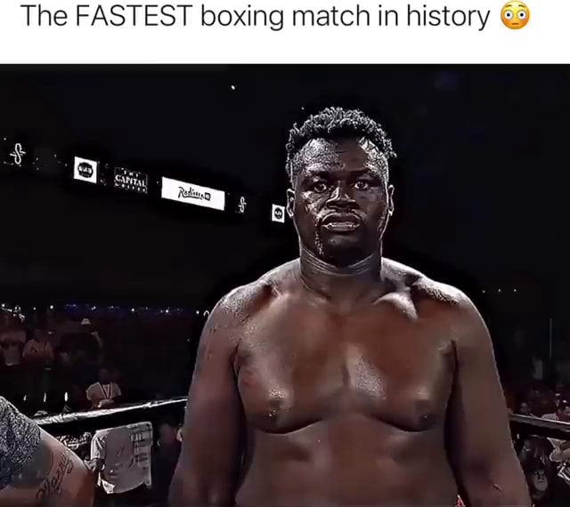 The FASTEST boxing match in history - iFunny