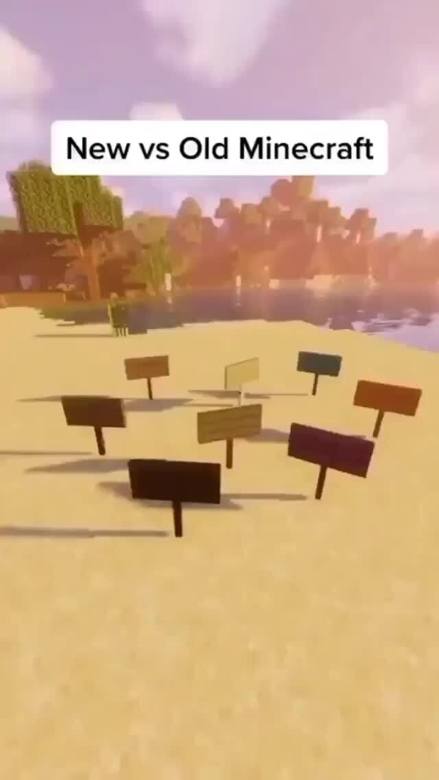 New vs Old Minecraft - iFunny