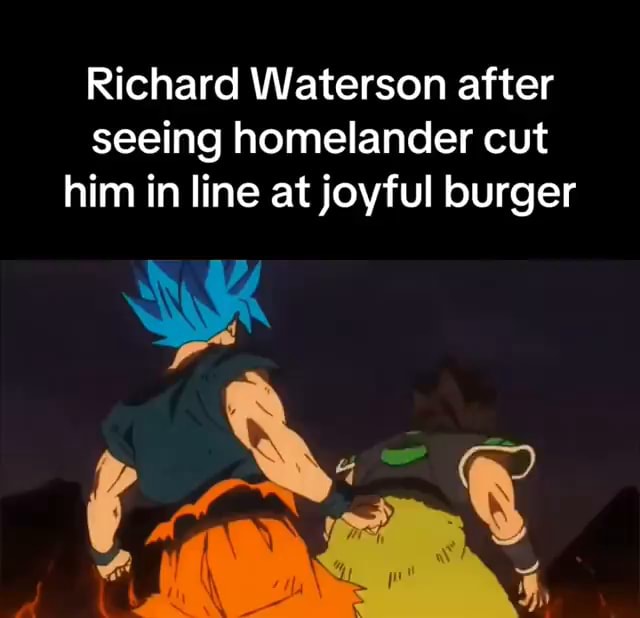 Richard Waterson after seeing homelander cut him in line at joyful ...