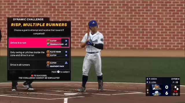 DYNAMIC CHALLENGE. RISP, MULTIPLE RUNNERS one andarvein ran ve - iFunny