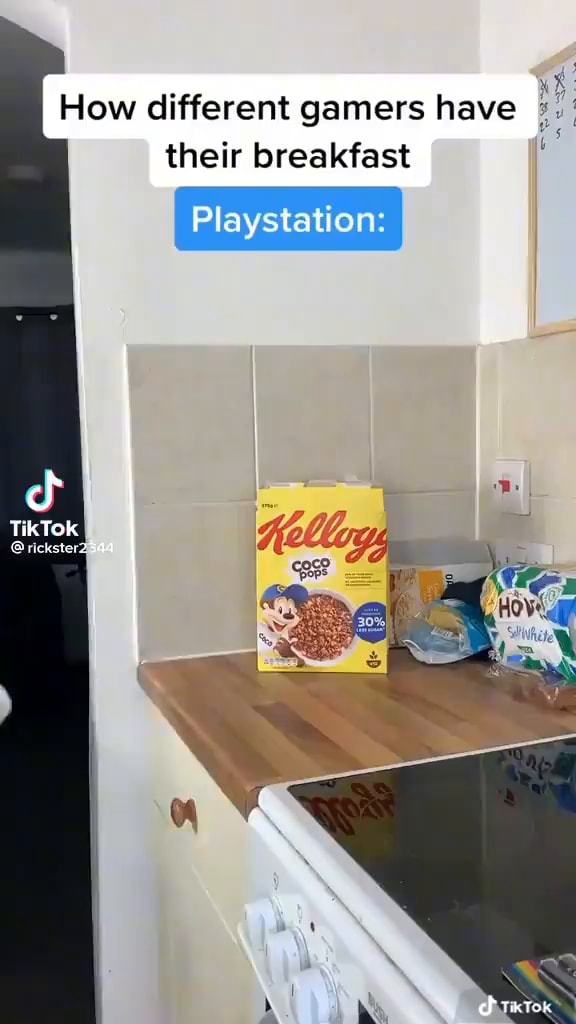 How different gamers have their breakfast Playstation: TikTok ...