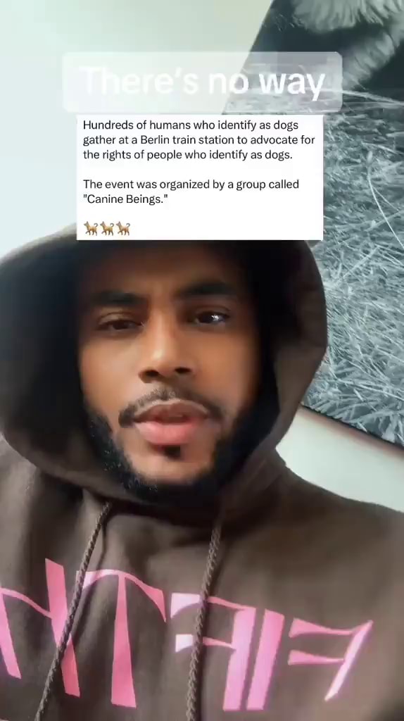 Hundreds of humans who identify as dogs gather at a Berlin train ...