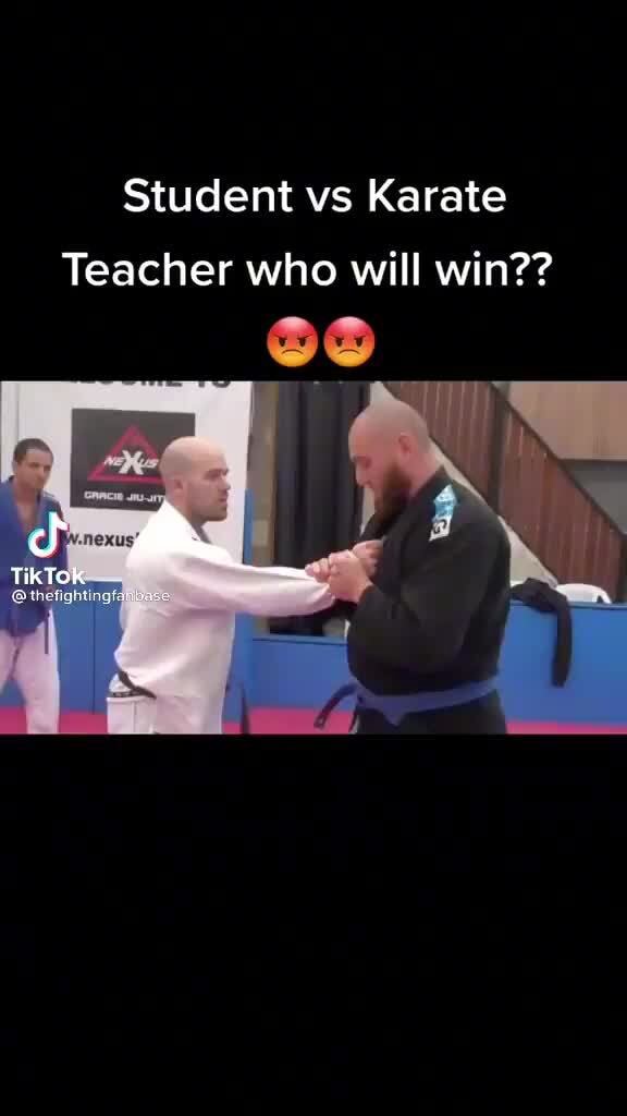 Student vs Karate Teacher who will win?? - iFunny
