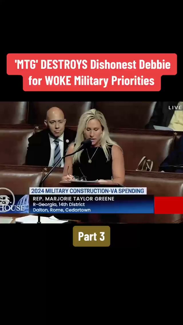 Memes - 'NTG' DESTROYS Dishonest Debbie for WOKE Military Priorities ...