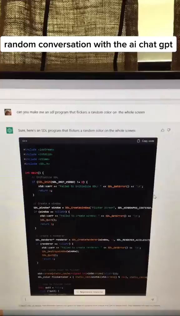 Random conversation with the ai chat gpt - iFunny
