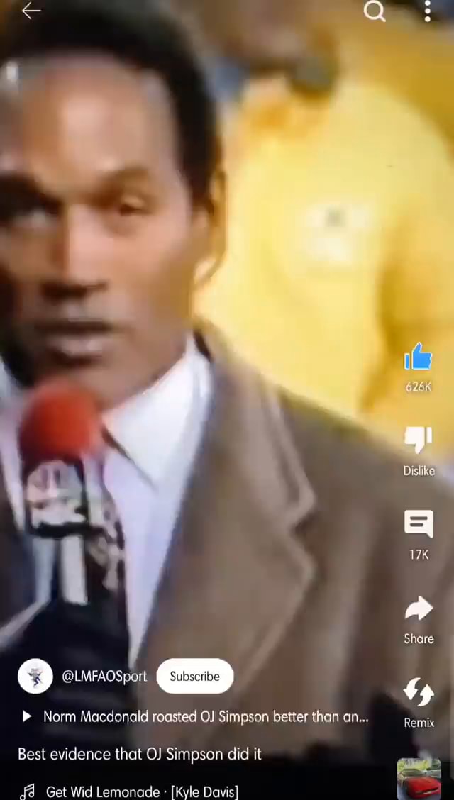 Poo Norm Macdonald roasted OJ Simpson better than an... Remix Best ...