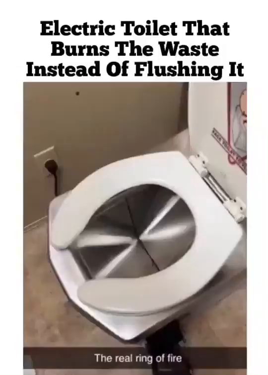 Electric Toilet That Burns The Waste Instead Of Flushing It The real ...