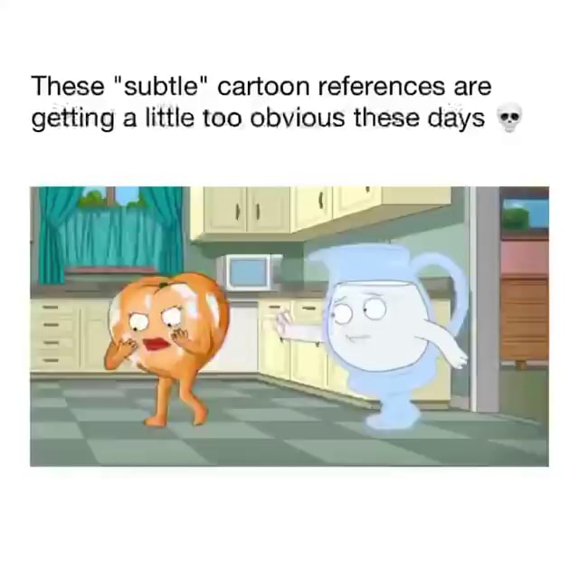 These "subtle" cartoon references are getting a little too obvious ...