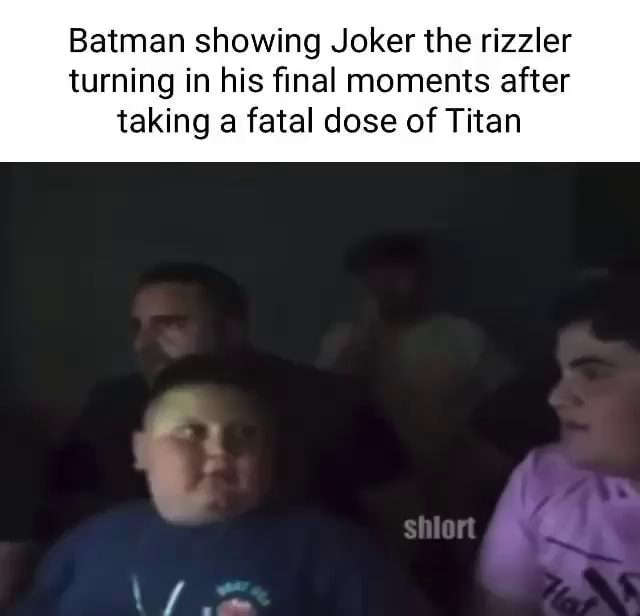 Batman showing Joker the rizzler turning in his final moments after ...